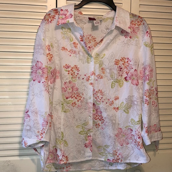 JM Collection | Tops | Jm Collection By Jennifer Moore Button Up Shirt ...